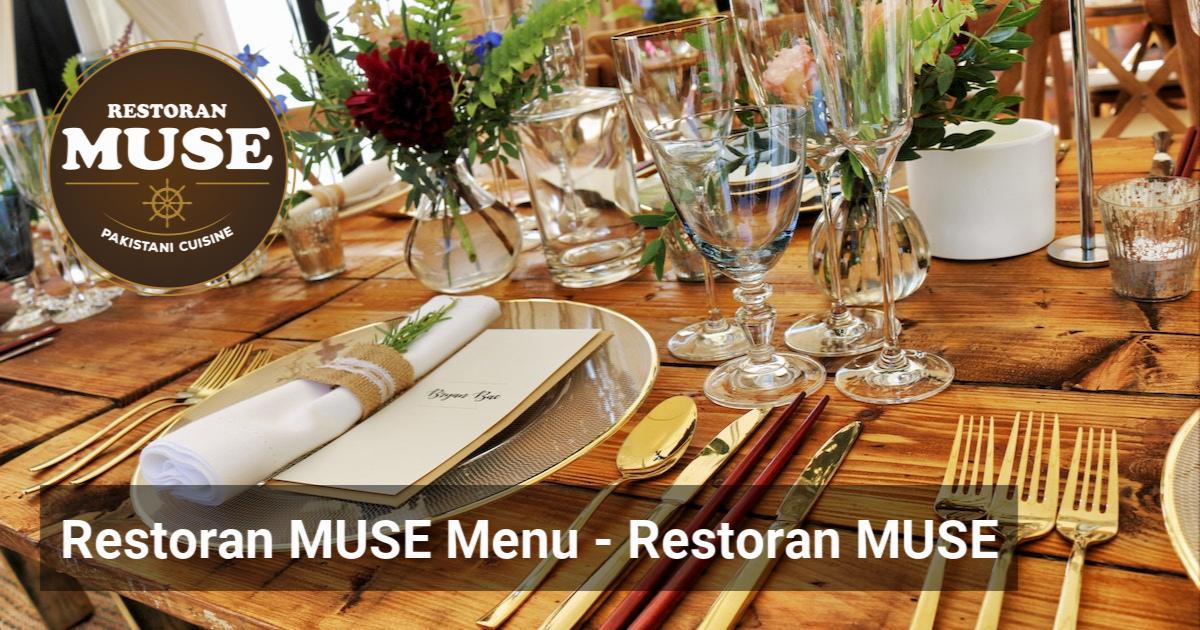 Restoran MUSE Menu – Restoran MUSE